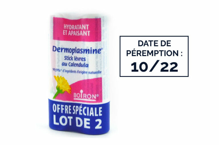 BOIRON DERMOPLASMINE Stick lèvres au Calendula - Lot de 2x4g - Pharma ...